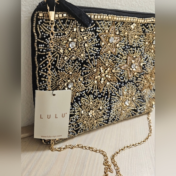 lulu nyc | Bags | Lulus Glass Seed Beaded Dressy Formal Clutch Bag ...